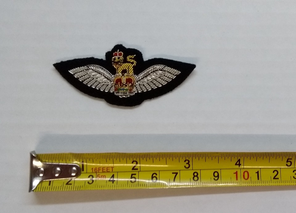 Mess Kit Badge AAC Officer's Wings British Army Hand Embroidered Arm ...