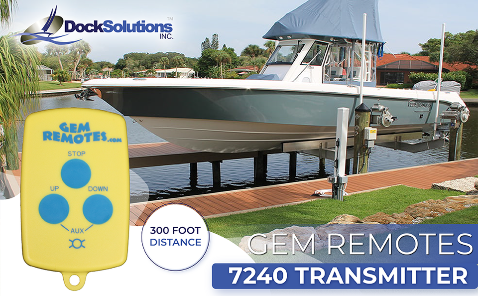 Gem Remotes 7240 Transmitter: 3 Button Remote Wireless Dock Lift ...