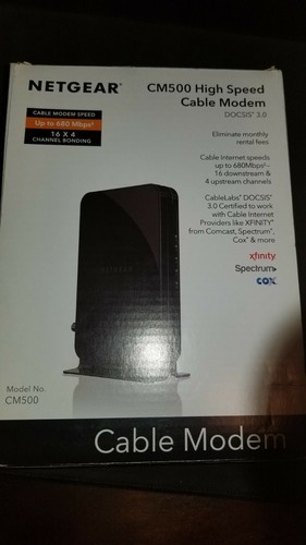 Netgear CM500 High Speed Cable Modem "DOCSIS 3.0" | eBay