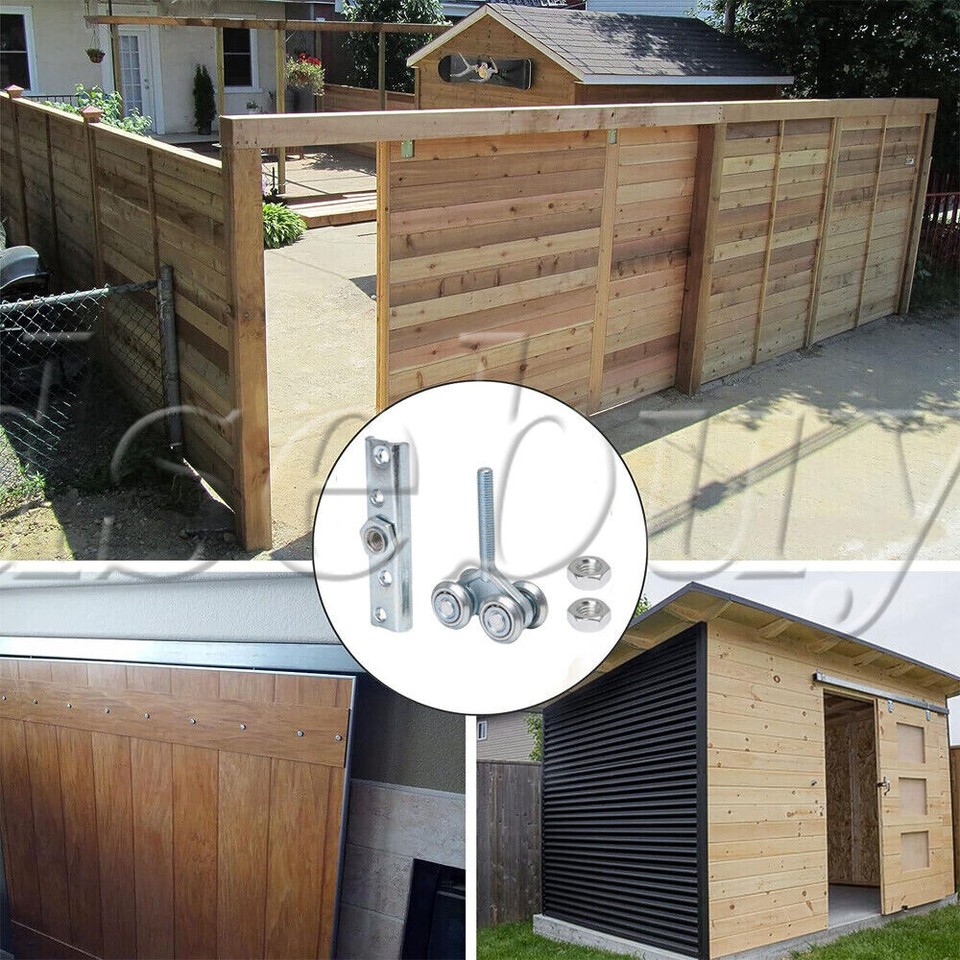 Silver Sliding Door Track Roller Hanging Rail Trolley Wheel H4-3 for ...