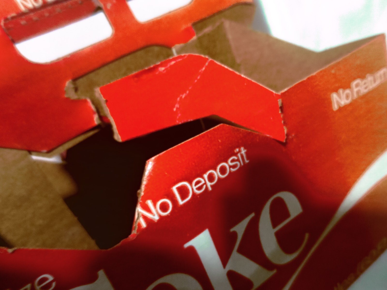 Coca-Cola with Swirl 6 Bottles 10oz Carrier Carton No Deposit No Return ...