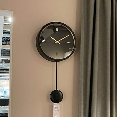 Ikea STURSK Wall clock, low-voltage/black, 10 ¼ " Steel-Glass NEW | eBay