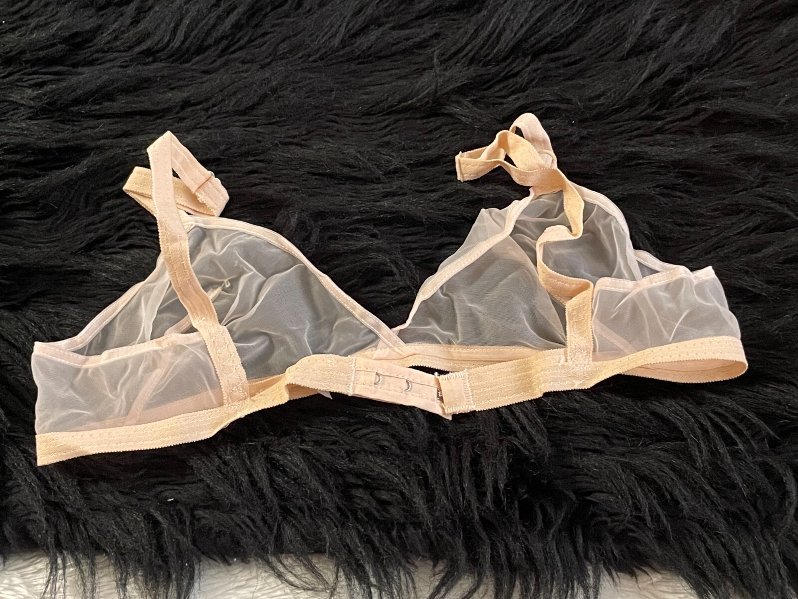 RARE Vtg WATER SHEER Chiffon Bralette Bra 32C Bestfor… - Gem