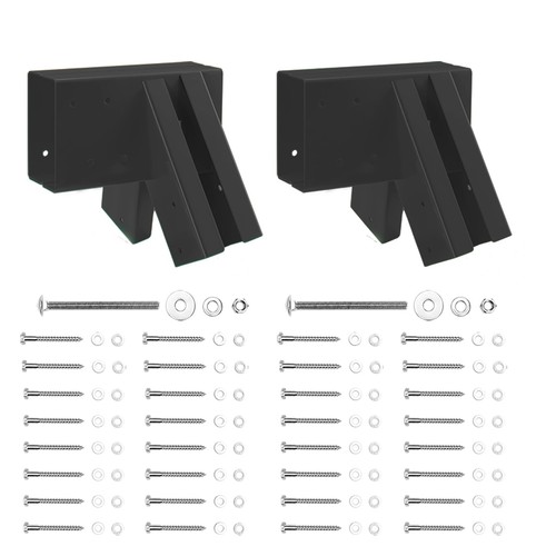 Swing Set Brackets 10",Bolt-Thru Construction Swing Set Hardware Kit w ...