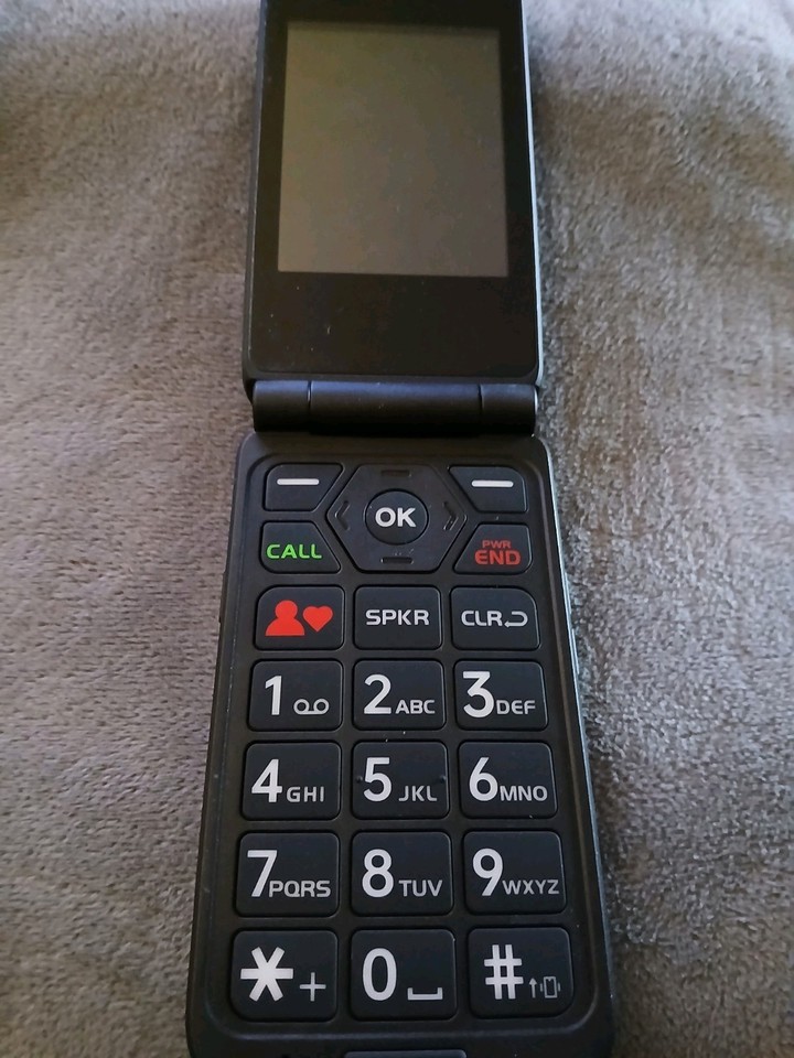Consumer Cellular IRIS Easy Flip Phone 4G Steel Gray 5MP Camera | eBay