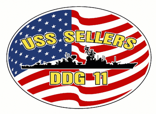 USS SELLERS DDG 11 Oval Decal / Sticker Military USN U S Navy | eBay