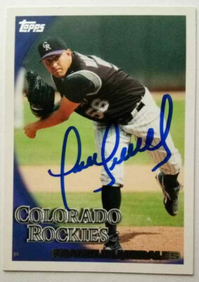Franklin Morales Autograph Rare Colorado Rockies | eBay