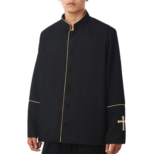 Clergy Men's Coat Priest Jacket Pastor Preacher Minister Clerical ...