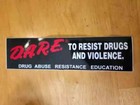 D.A.R.E. Bumper Sticker DARE 11.5" x 3" Resist Drug Abuse Rsistance ...