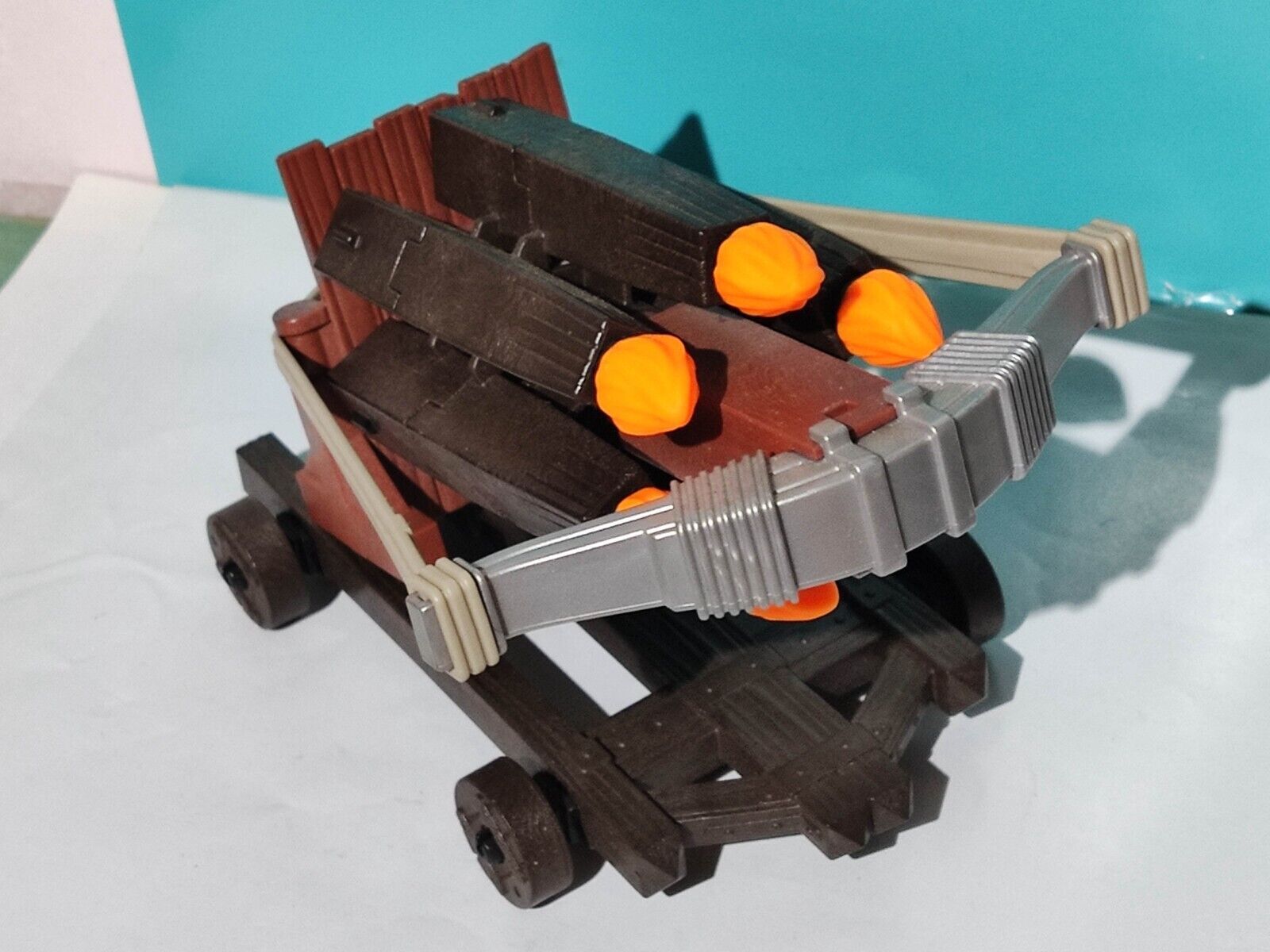 PLAYMOBIL CROSSBOW SIEGE WEAPON 6 PROJECTILES MEDIEVAL KNIGHTS MEDIEVAL ...