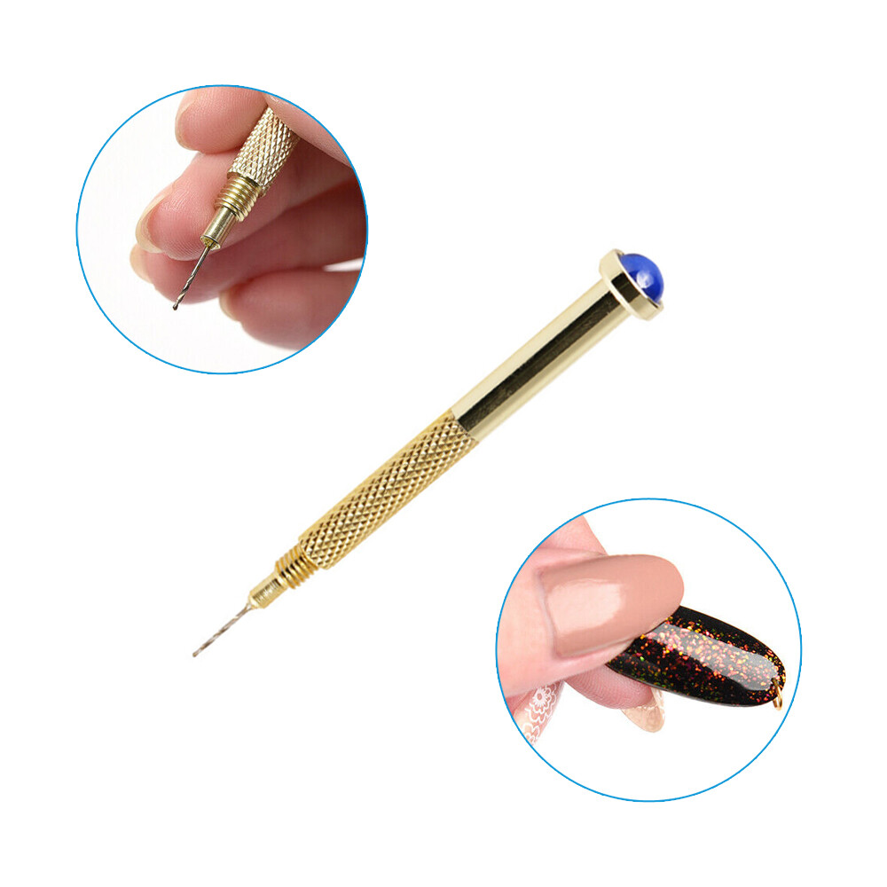 1 Pc Nail Art Hand Dangle Drill Hole Maker Dotting Pen Piercing ...