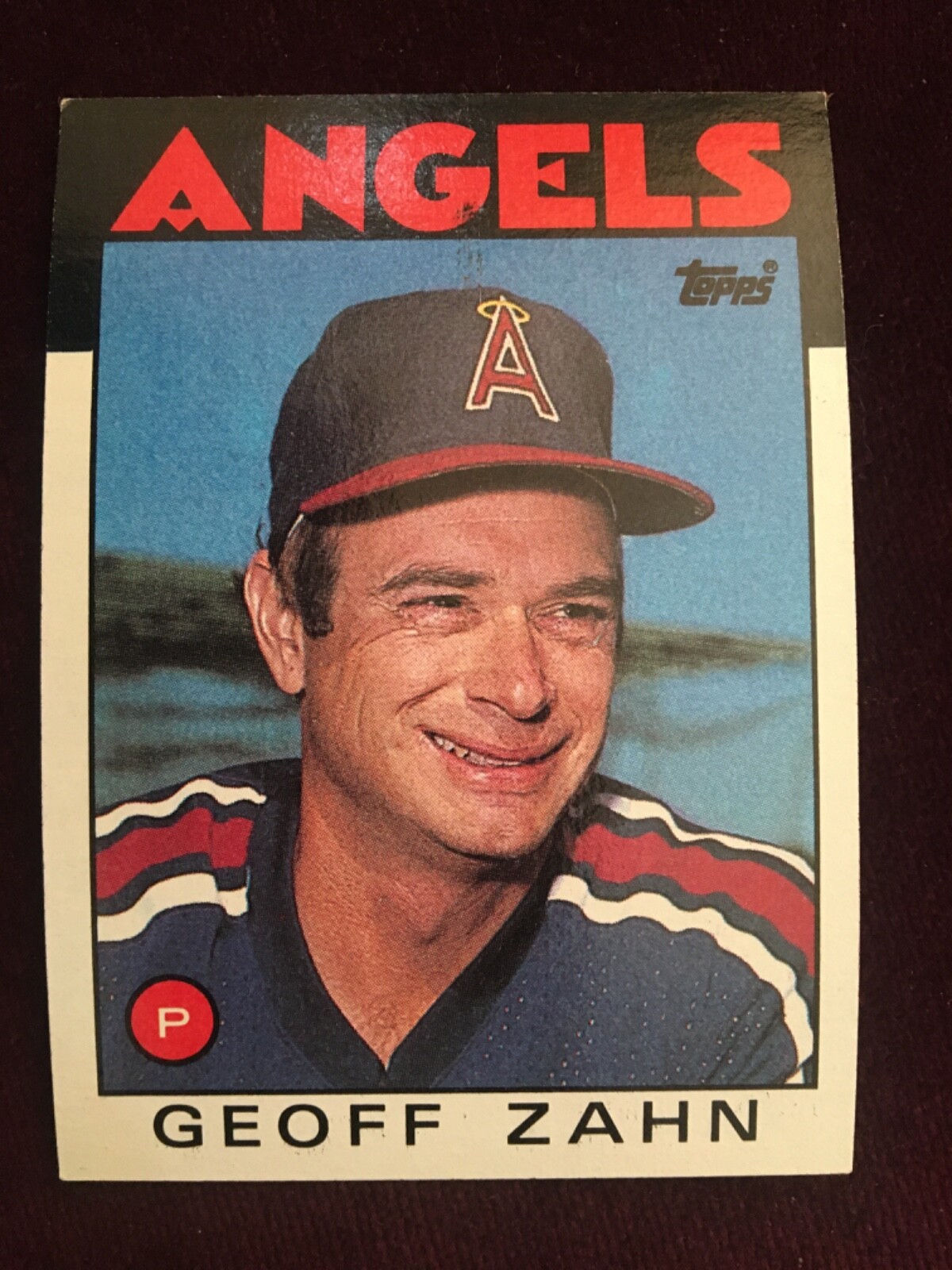 1986 Topps #42 Angels Geoff Zahn Baseball Card | eBay
