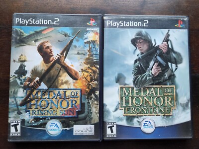 Medal of Honor PlayStation 2 PS2 Game Lot Frontline & Rising Sun ...