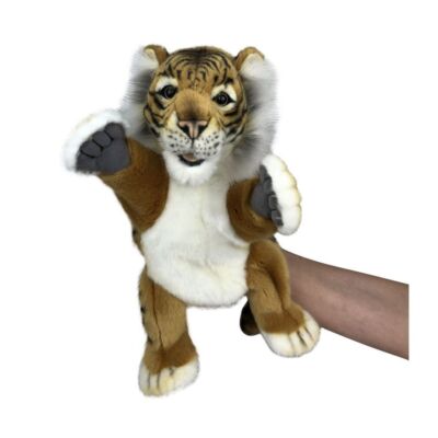 Hansa Tiger Hand Puppet soft plush toy 14"/35cm Tiger Puppet | eBay ...