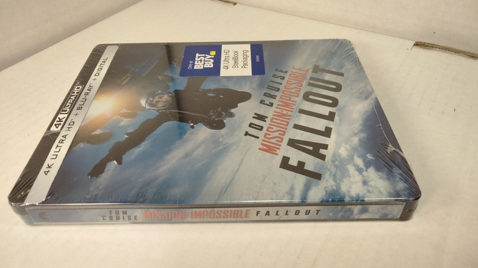 Mission Impossible Fallout Steelbook (4K+Blu-ray+Digital)-NEW- Box ...