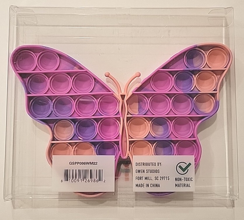 FREE SHIPPING! GOTTA POP: PUSH & POP BUBBLE-FIDGET BUTTERFLY SHAPED ...