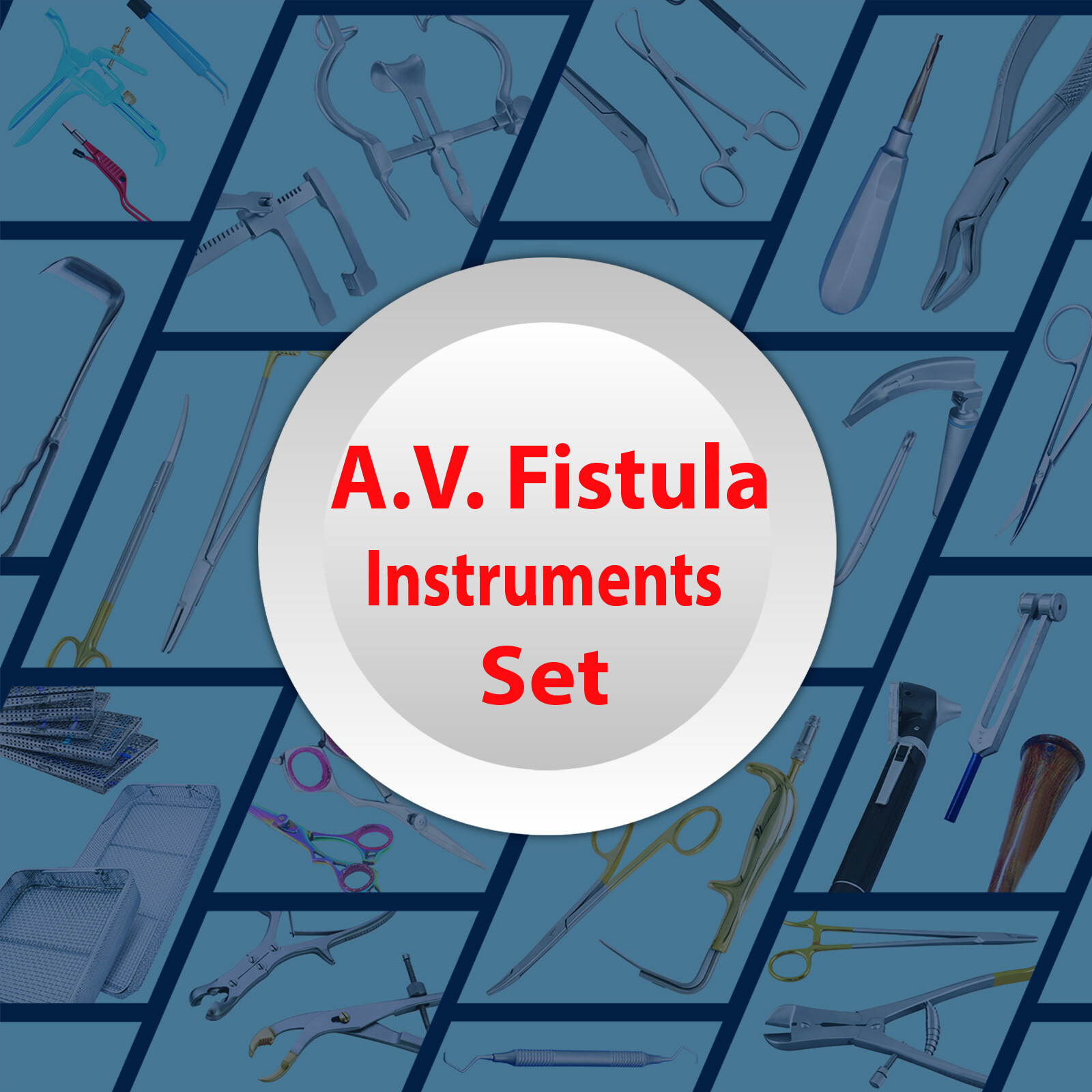 67 Pieces A.V. Fistula Surgical Instrument Set | eBay