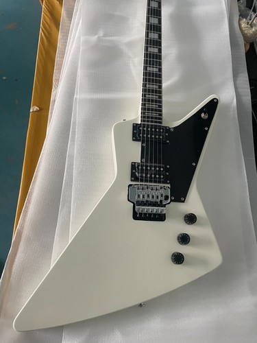 Beige Explorer Electric Guitar with Floyd Rose Shaker Ebony Fingerboard ...