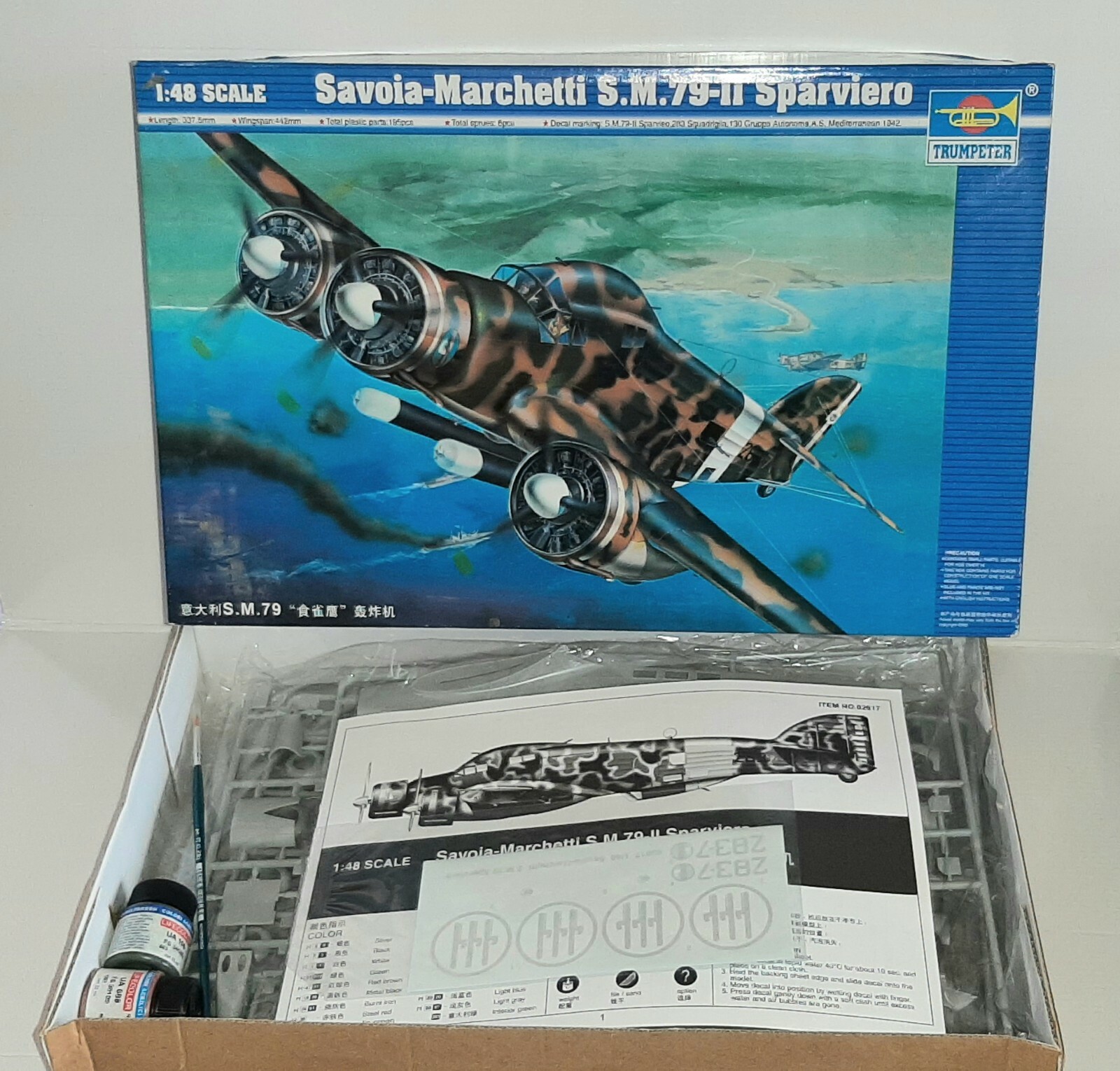 KIT MONTAGGIO AEREO SAVOIA MARCHETTI S.M.79-II SPARVIERO N.02817 ...