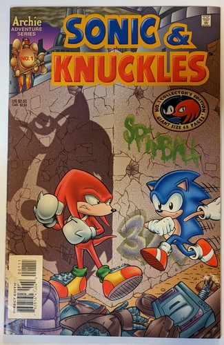 Archie Adventure Series Sonic & Knuckles No. 1 Collector's Edition ...