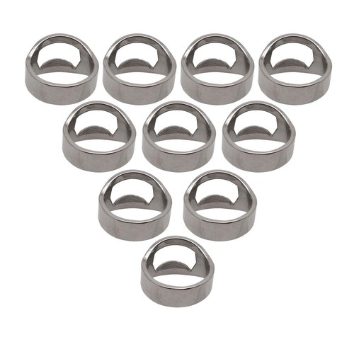 10pcs Set Stainless Steel Beer Ring Bottle Opener With 5 Mixing Sizes ...