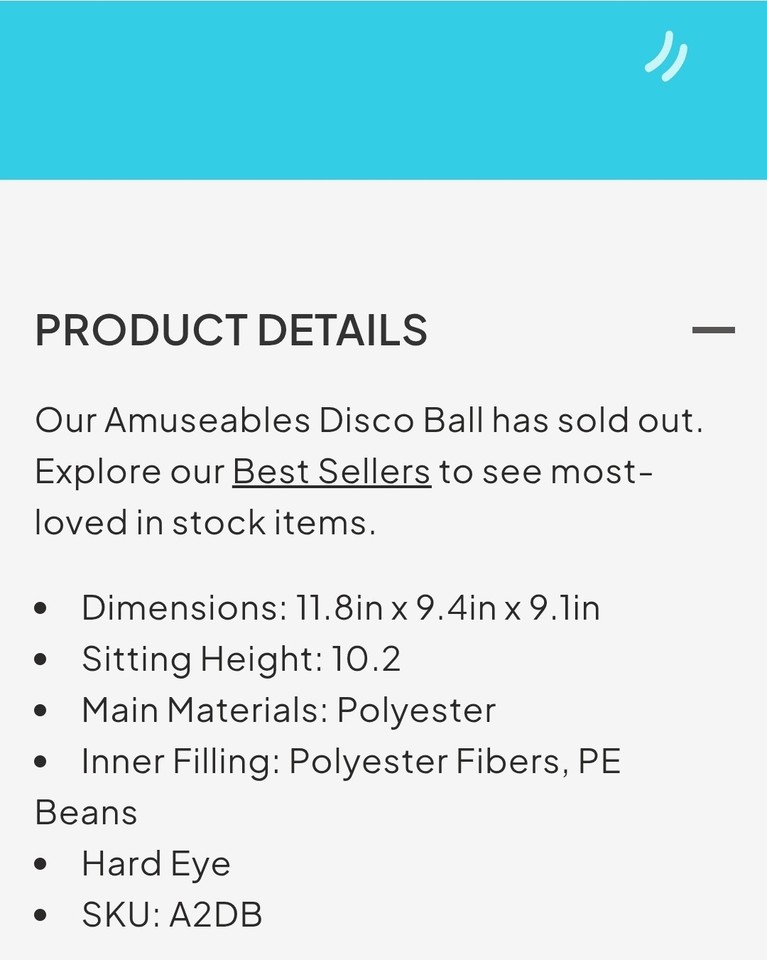 Jellycat Amuseables Disco Ball 11" Plush Stuffed Toy Authentic NWT New ...