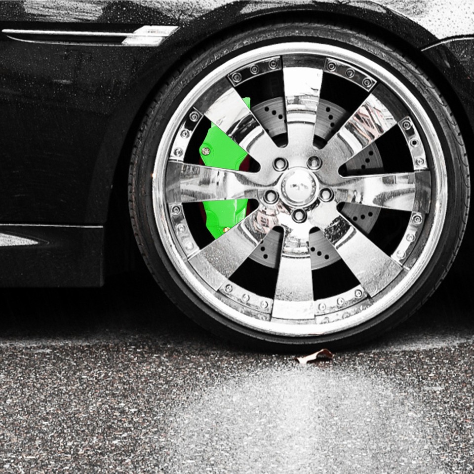 1 Pair Of Left & Right 4 Colors Option 3D Car Disc Brake Caliper ...