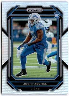 2022 Panini Prizm Silver Prizm #389 JOSH PASCHAL RC Rookie Detroit ...