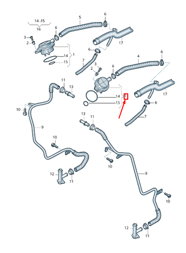 AUDI Q7 4L Motorölabscheider 05A103495 NEU ORIGINAL | eBay.de