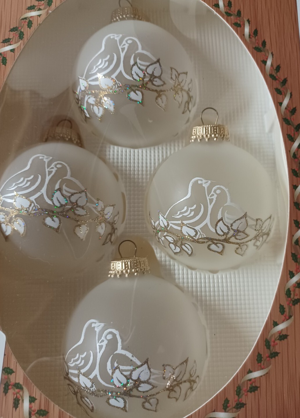 Krebs Ornaments Frost Two Turtle Doves | eBay