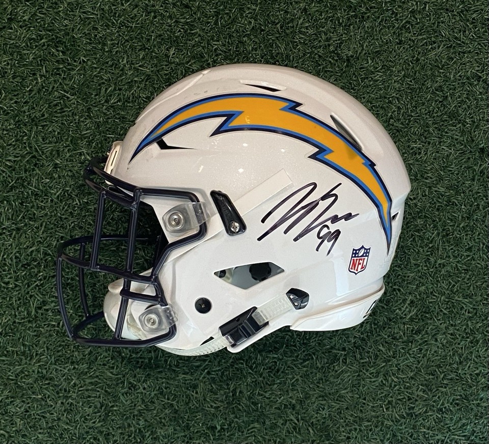 2016 SAN DIEGO CHARGERS JOEY BOSA GAME ISSUED / USED RIDDELL SPEEDFLEX ...