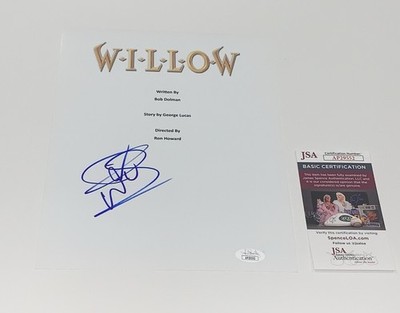 WARWICK DAVIS SIGNED WILLOW FULL MOVIE SCRIPT AUTOGRAPHED JSA COA | eBay