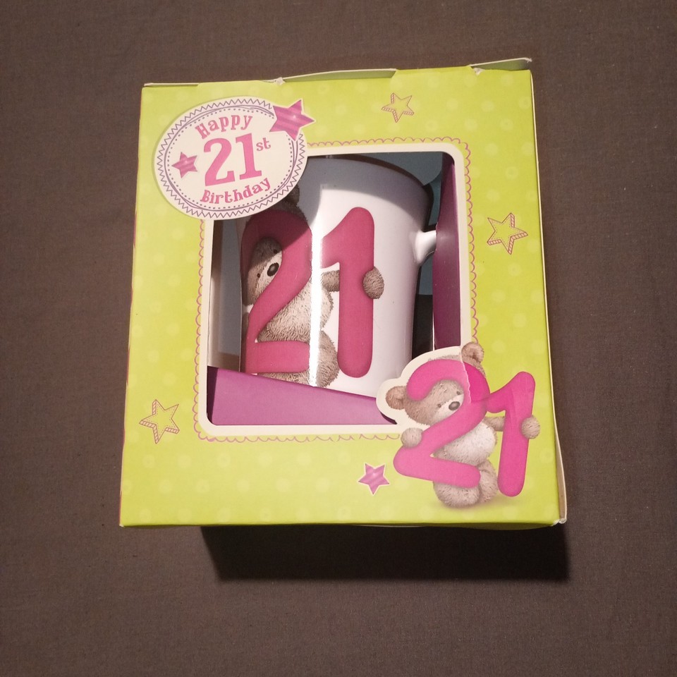 21st Birthday Mug In Display Box Gift Wishes Hugs | eBay UK