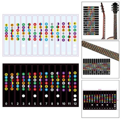 6 Strings Guitar Fingerboard Note Decal Sticker for Electric Guitar ...