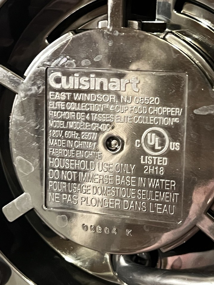 Cuisinart Elite Collection 4-Cup Chopper/Grinder Food Processor CH-4DC 86279037299| eBay