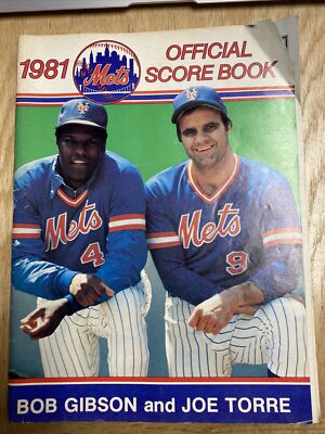1981 New York Mets Scorebook vs Astros Scored | eBay