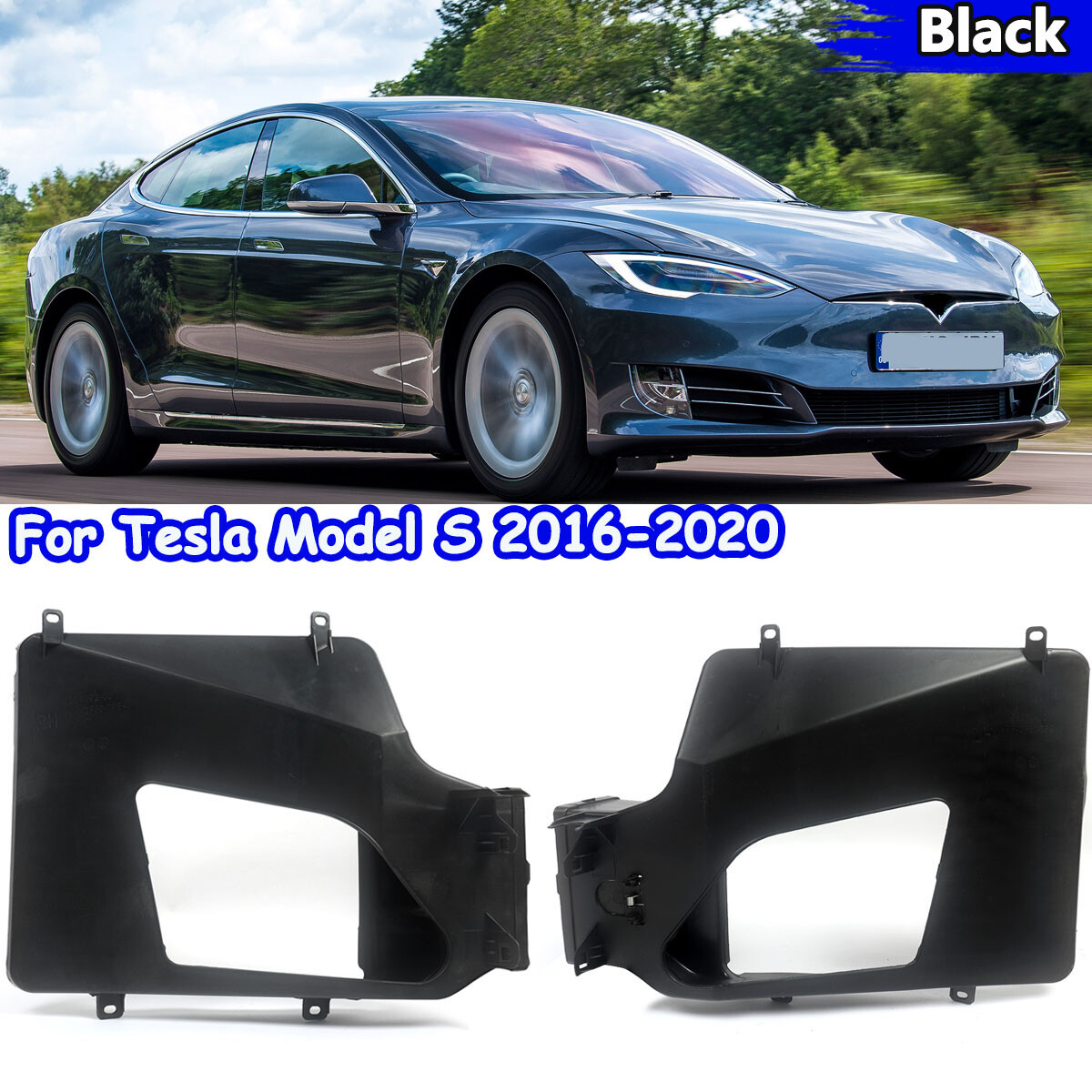 Pair AC Air Conditioner Duct Cover For Tesla Model S 1058072-00-C ...
