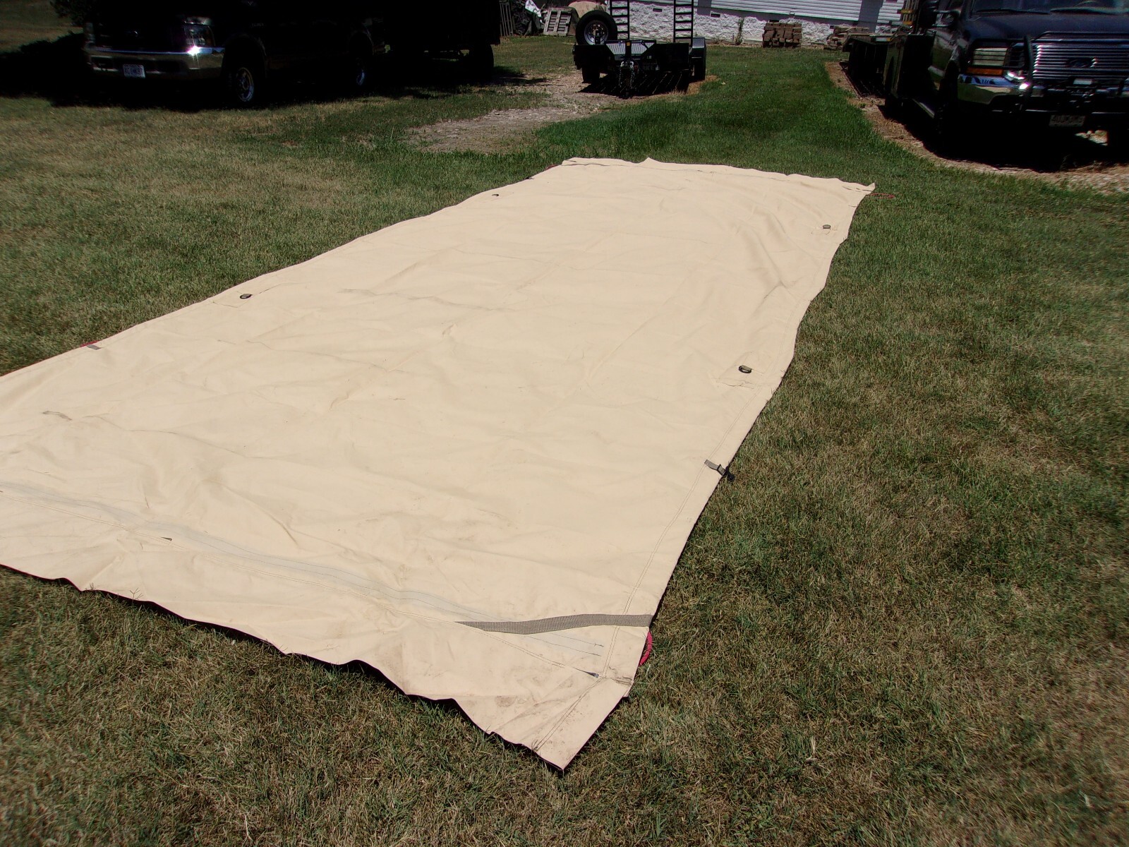 MILITARY SURPLUS ALASKA STRUCTURE TENT VESTIBULE COVER.. OR TRAILER ...