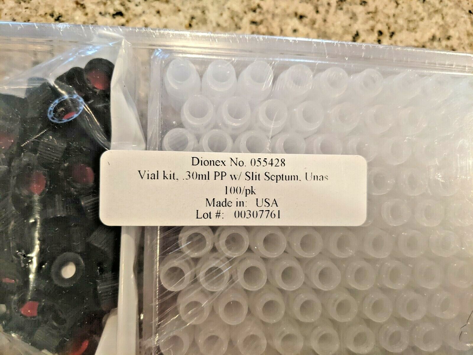 Dionex 055427 1.5ml Polypropylene Vial Kit With Caps & SEPTA 100pcs for ...