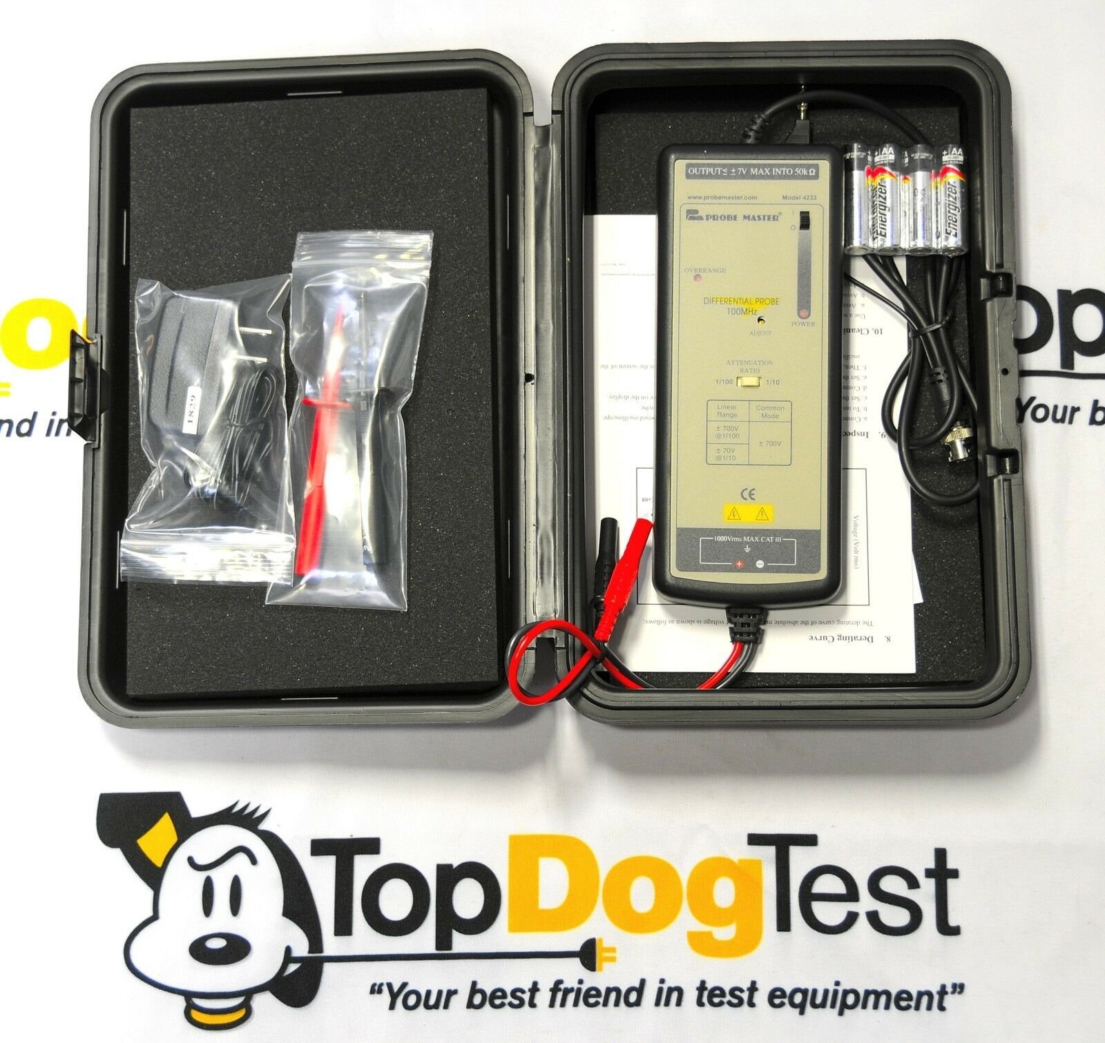 Probe Master 4233 Differential Probe 100mhz 10x/100x 700v for sale ...