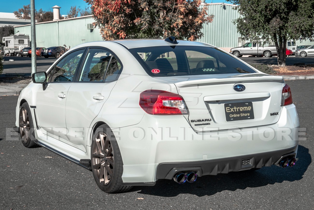 For 15-21 Subaru WRX STi | JDM CS Style CARBON FIBER Rear Apron Lip ...