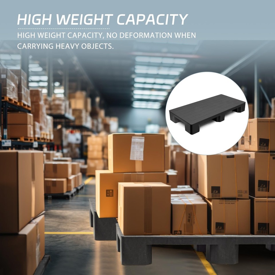 Plastic Pallets for Basement Storage Easy to Stack Lightweight Floor ...