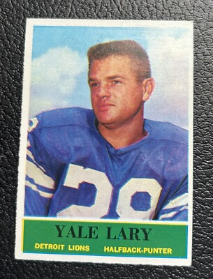 Yale Larry 1964 PHILADELPHIA Card # 62 Ex-Mt Detroit Lions | eBay