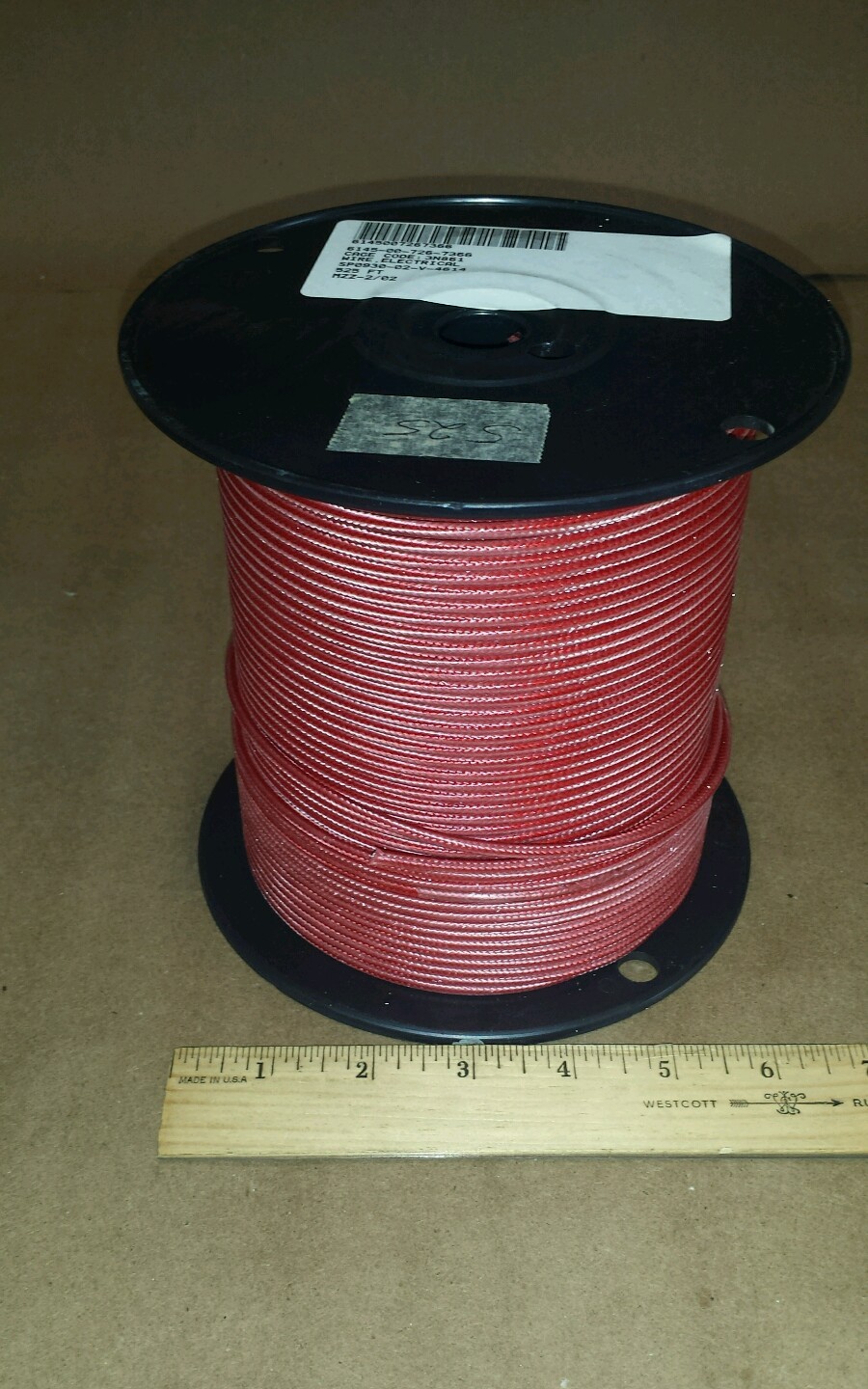 ( 25 FT ) Janor Wire 6145-00-726-7366 16 AWG (Red Copper Core Cable ...