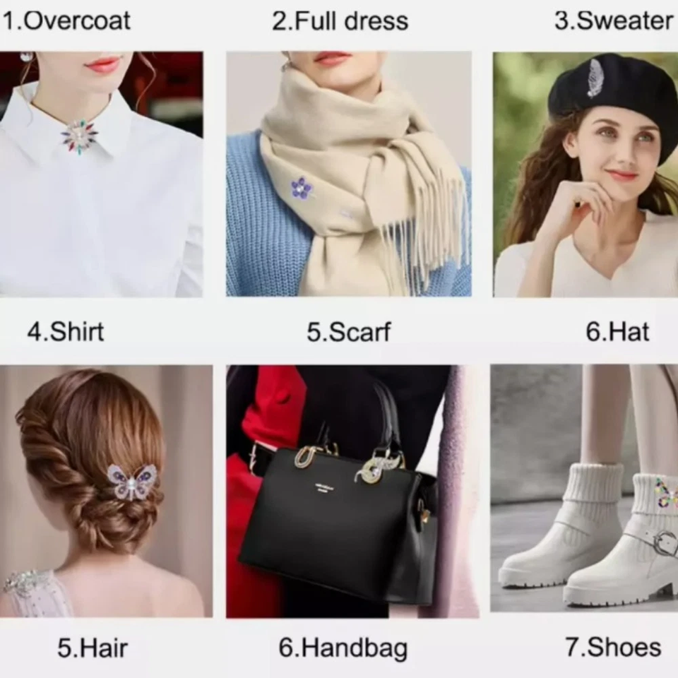 LARGE Halloween Sparkly Crystal Skeleton Brooch Pin Spooky Costume ...