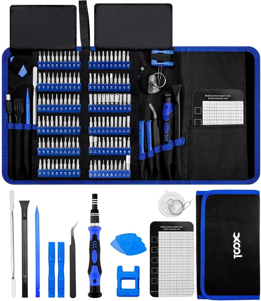 140-Piece Professional Electronics Repair Tool Kit - Precision ...