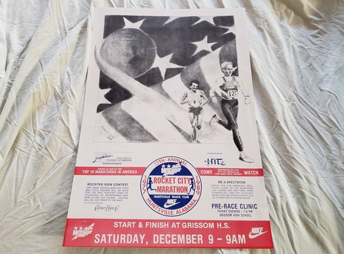Rare Vintage 80s Nike Huntsville Alabama Rocket City Marathon Running ...