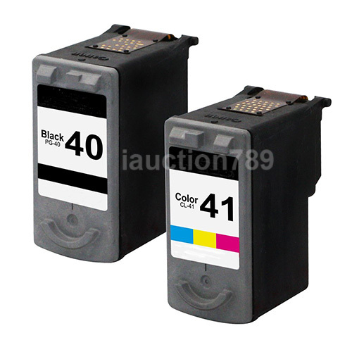 2x Non-OEM Ink Cartridge PG-40 CL-41 for Canon PIXMA iP1900 iP2200 ...