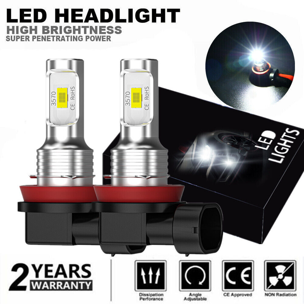 2pcs 60W Three Color H11 Led Fog Light Super Bright 10000LM, 56% OFF