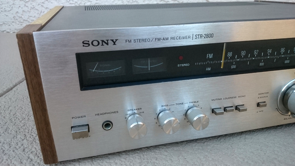 SONY STR-2800 STEREO AM/FM RECEIVER 20W 80OHM TESTED WORKING CLEAN ...